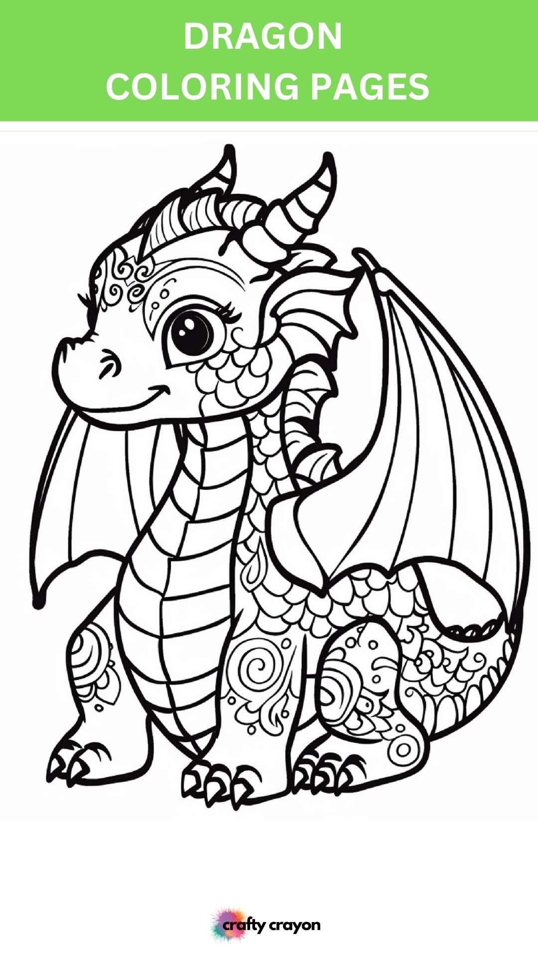 Dragon Coloring Pages (Free PDF Printables)