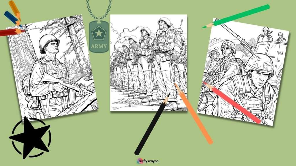 Army Coloring Pages (Free Printable PDFs)