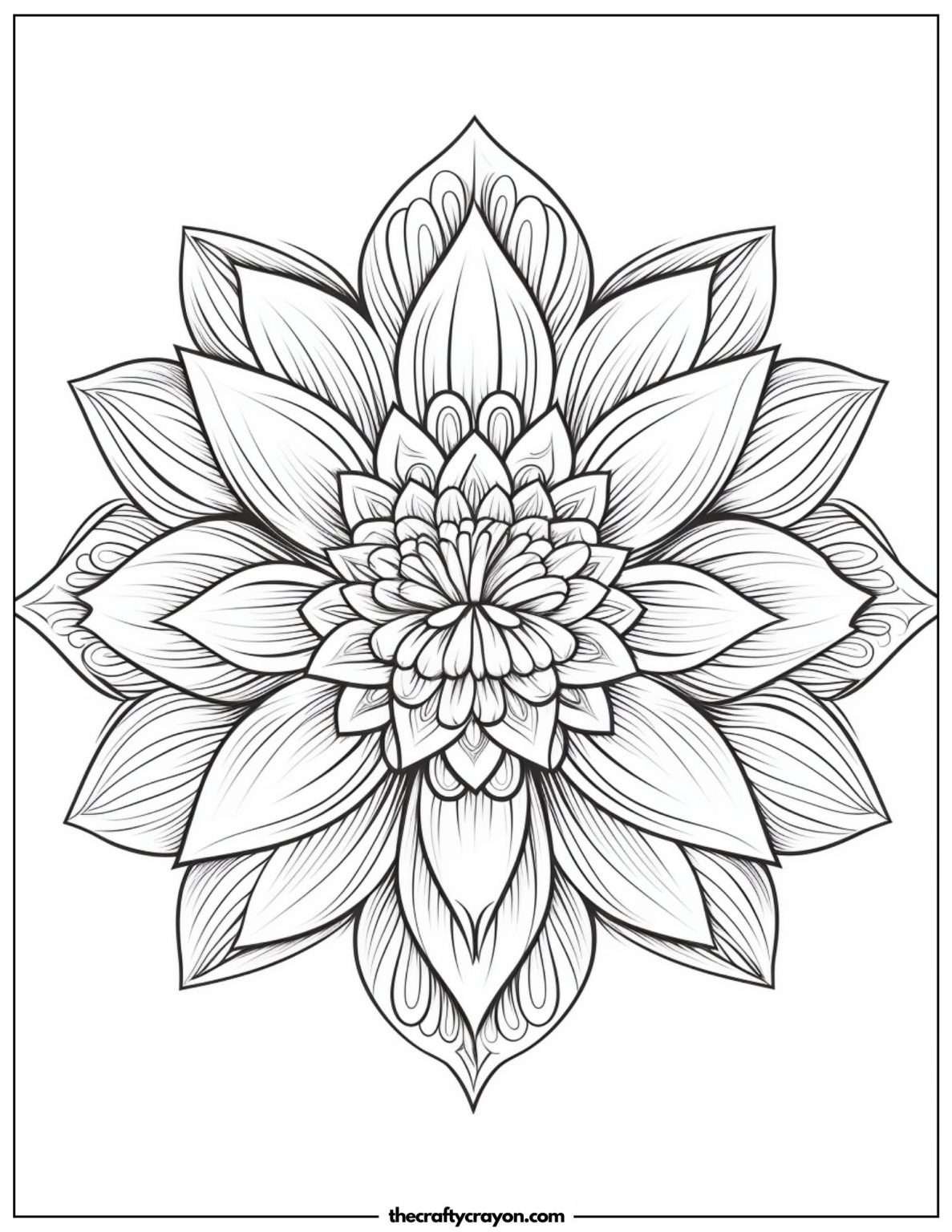 12 Beautiful Flower Mandala Coloring Pages For All Ages