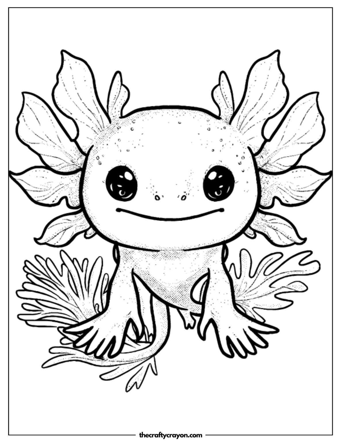 20 Axolotl Coloring Pages (Free PDF Printables)