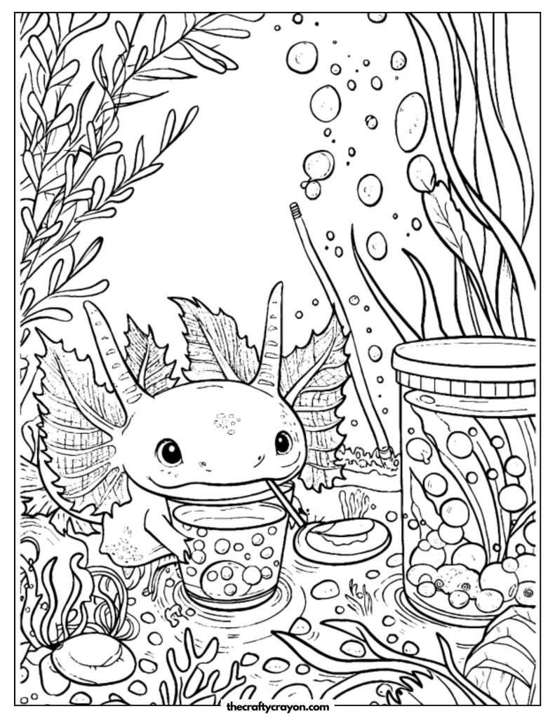 20 Axolotl Coloring Pages (Free PDF Printables)