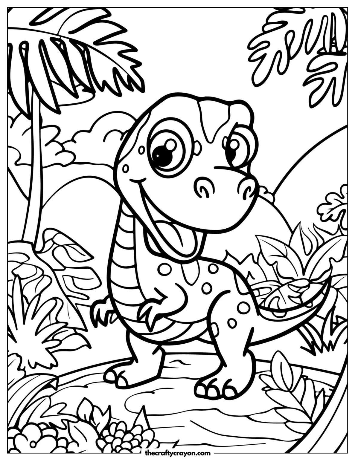 11 Roaring T Rex Coloring Pages For Dinosaur Fans