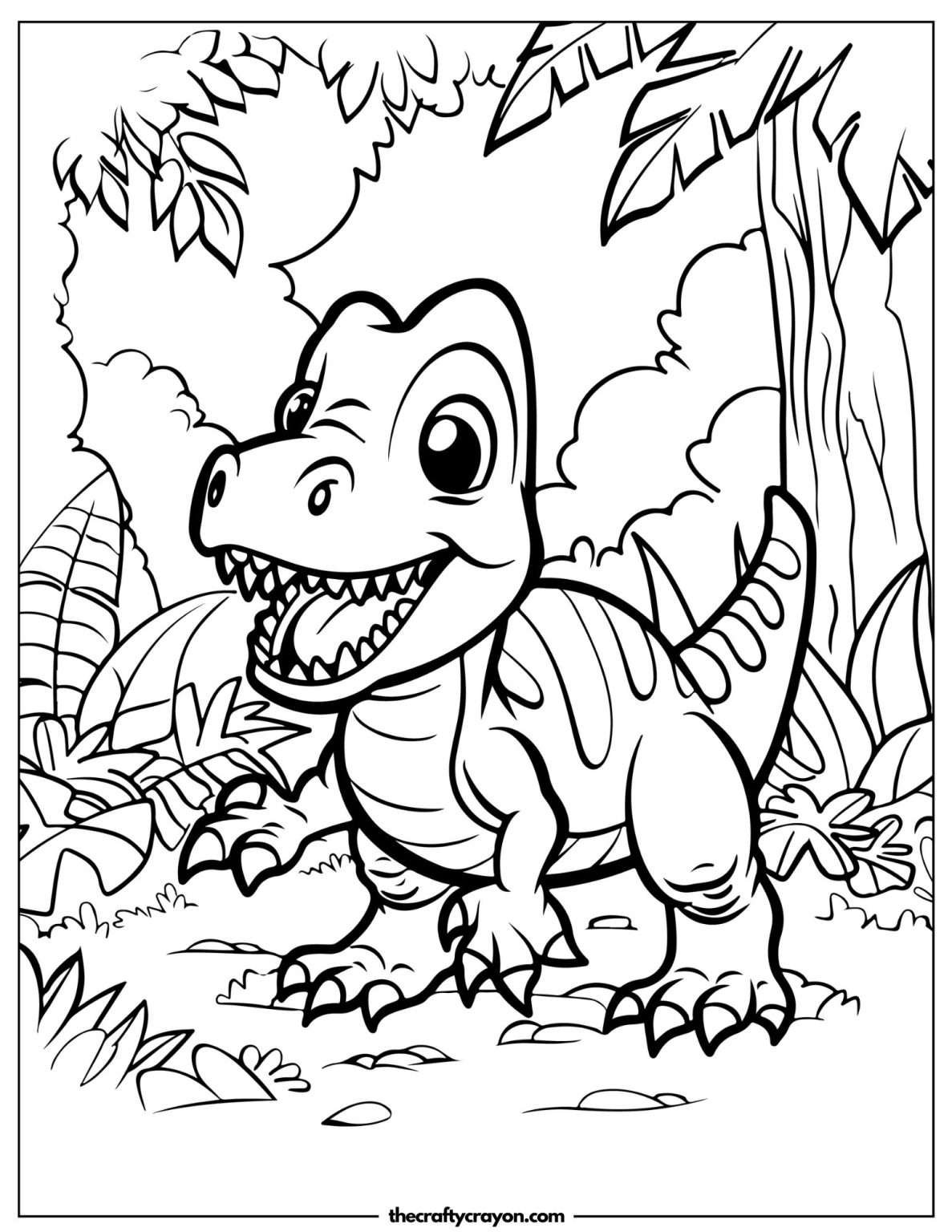 11 Roaring T Rex Coloring Pages For Dinosaur Fans