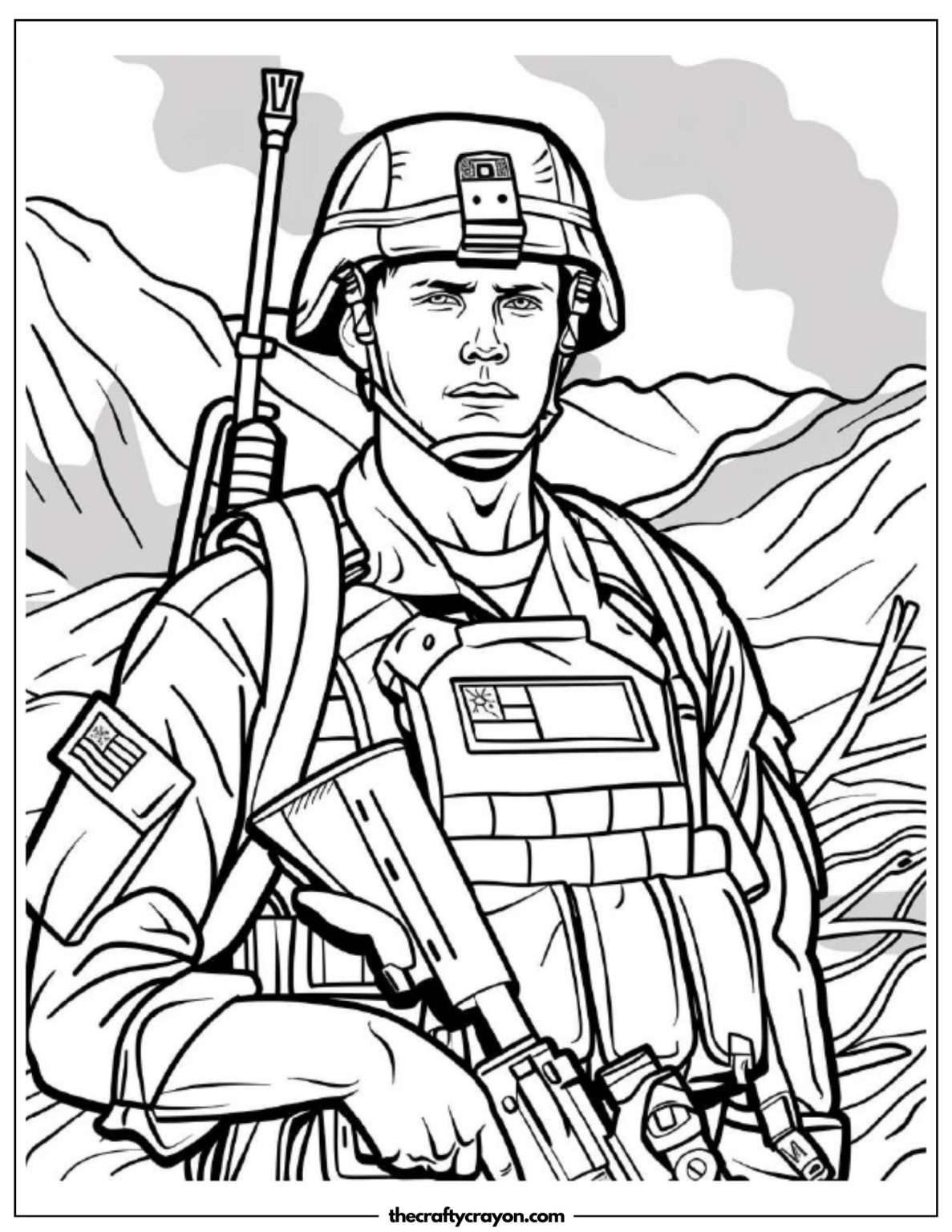 Army Coloring Pages (Free Printable PDFs)