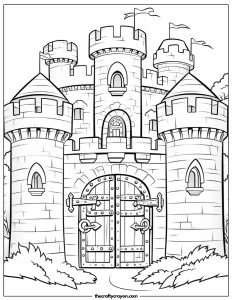 Castle Coloring Pages (Free Printable PDFs)