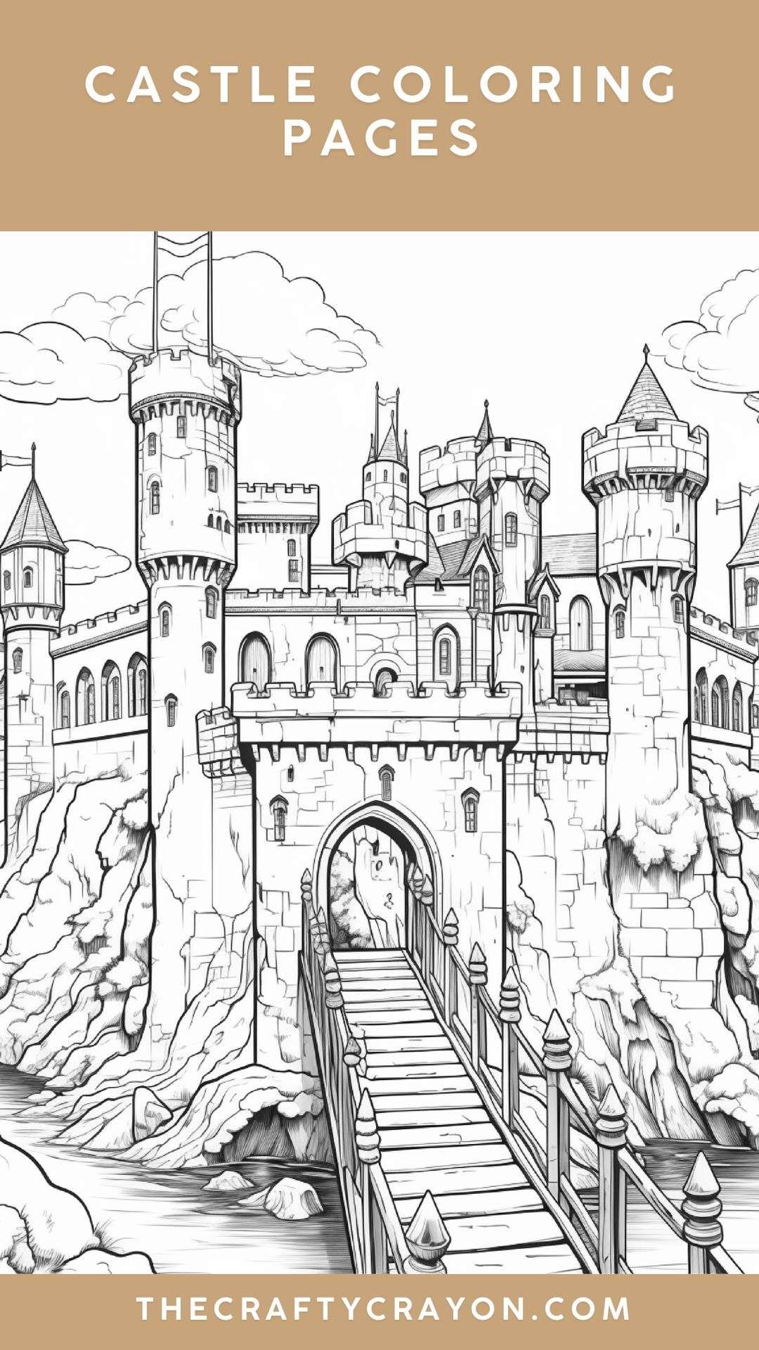 Castle Coloring Pages (Free Printable PDFs)