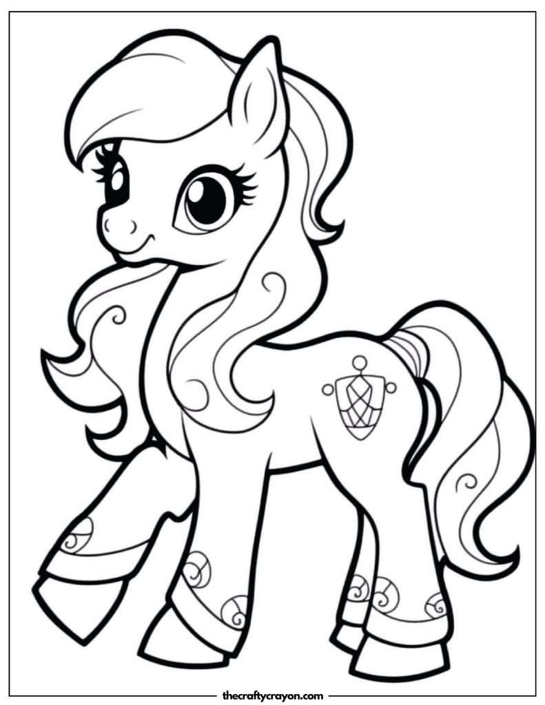 Pony Coloring Pages (Free Printable PDFs)