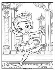 Ballerina Coloring Pages (Free Printable PDFs)