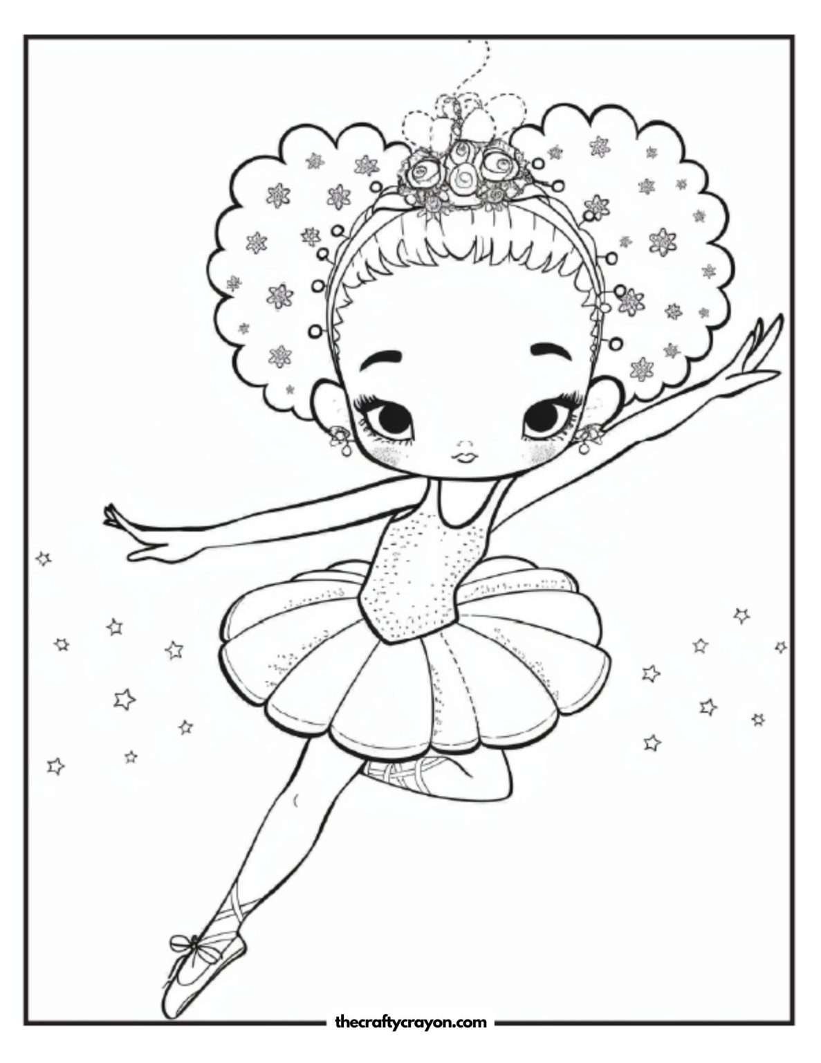 Ballerina Coloring Pages (Free Printable PDFs)