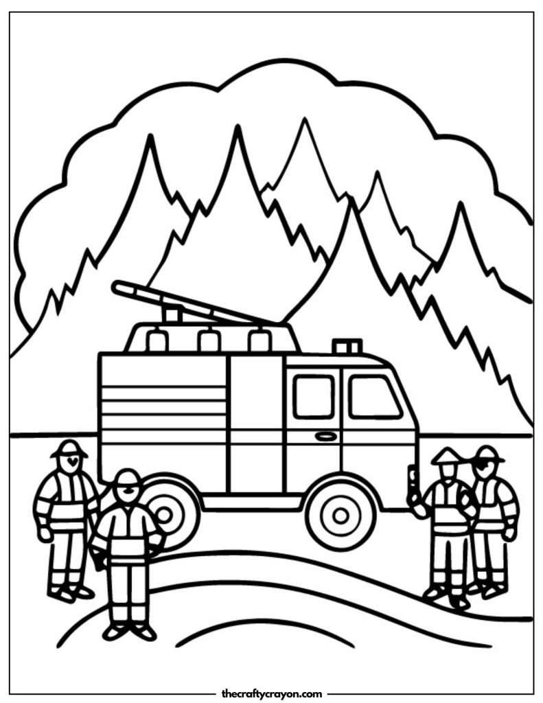 20 Free Fire Truck Coloring Pages For All Ages