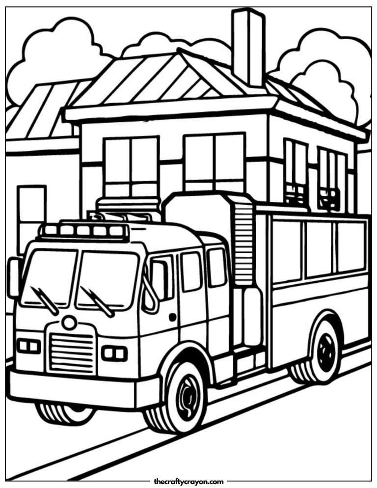 20 Free Fire Truck Coloring Pages For All Ages