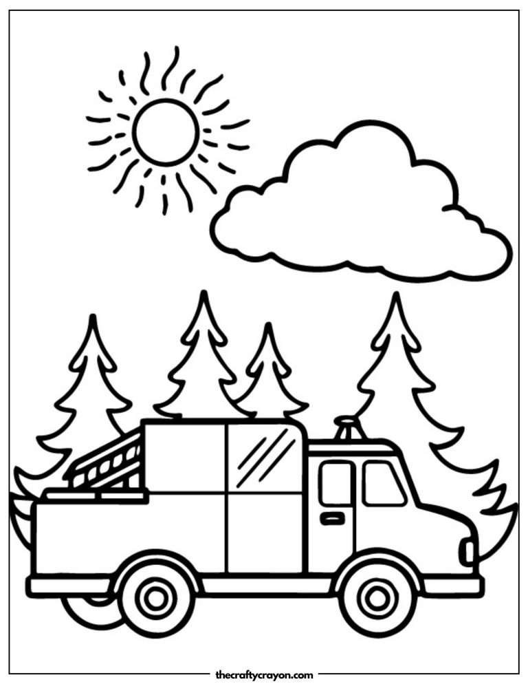20 Free Fire Truck Coloring Pages For All Ages