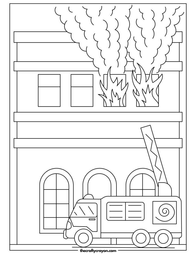 20 Free Fire Truck Coloring Pages For All Ages