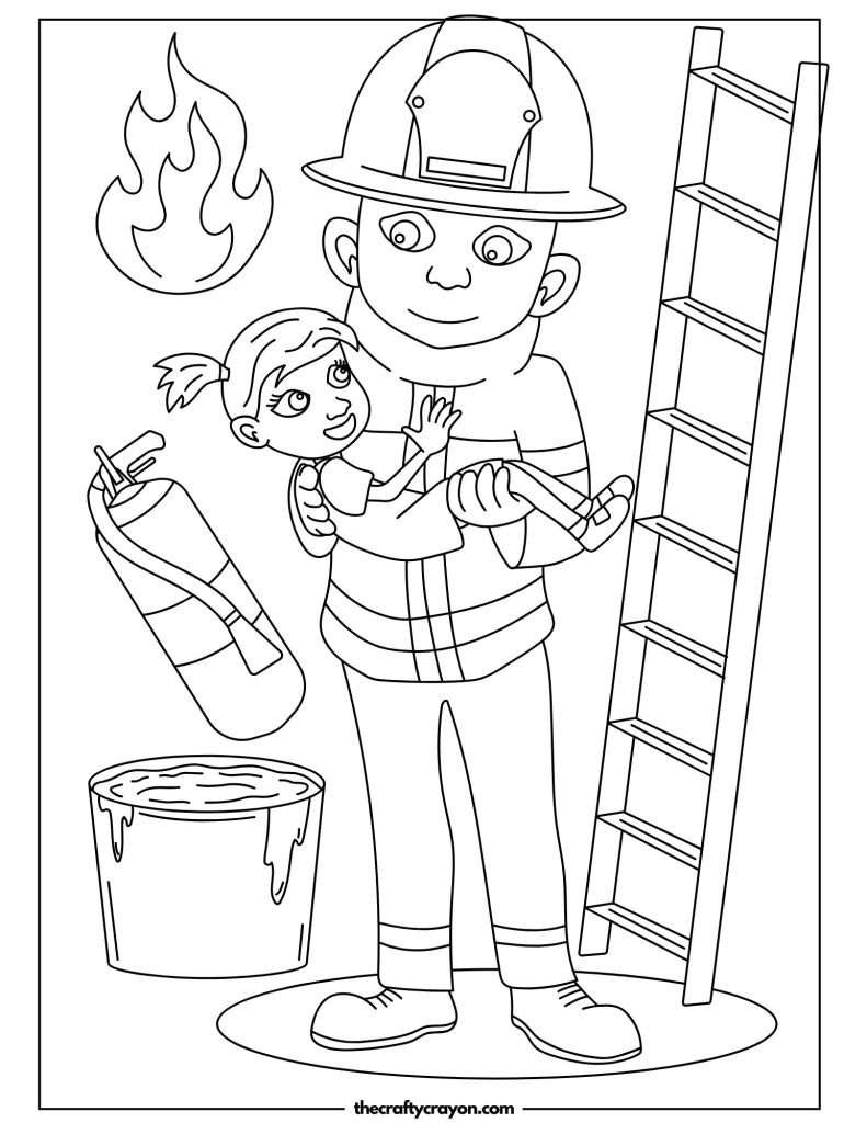 20 Free Fire Truck Coloring Pages For All Ages