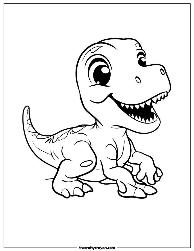 11 Roaring T Rex Coloring Pages For Dinosaur Fans