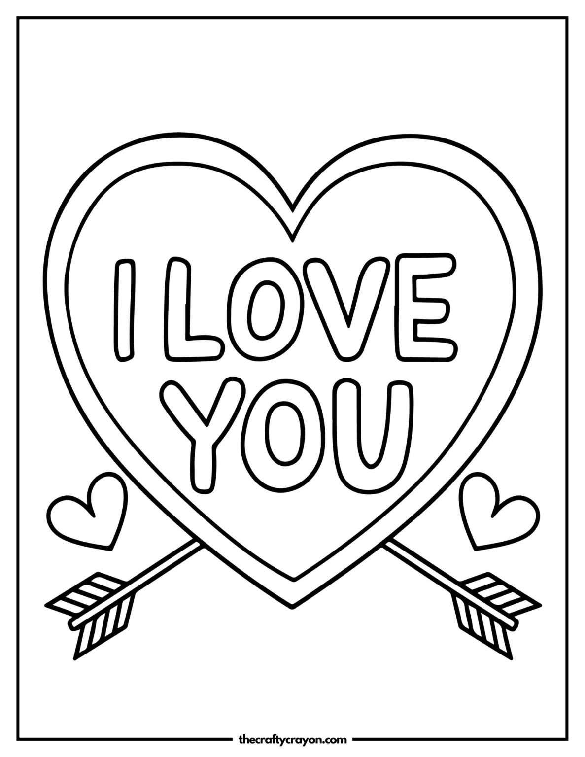17 Free I Love You Coloring Pages To Share Love and Creativity