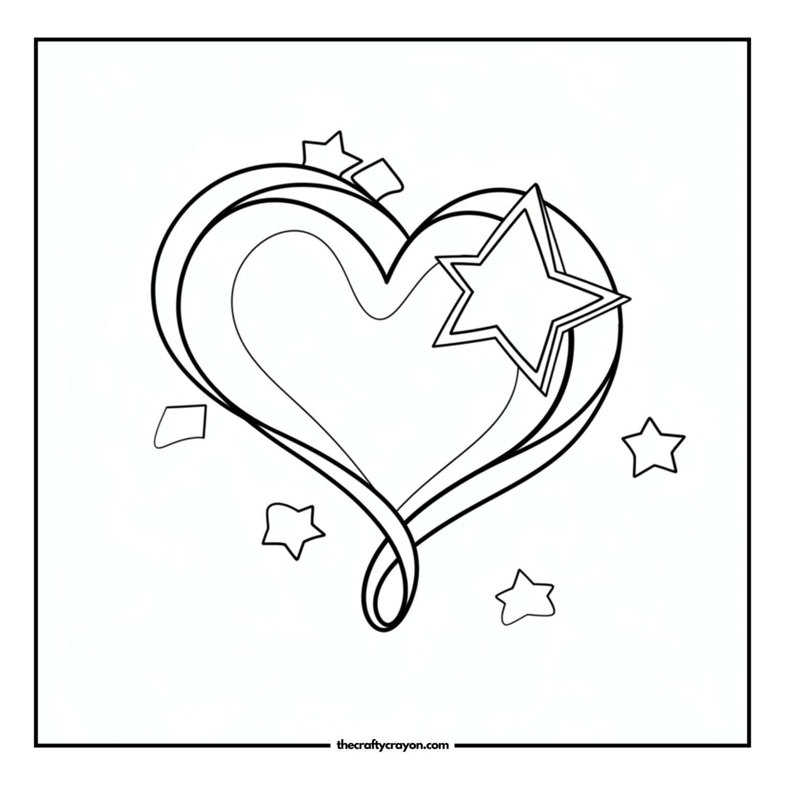 20 Free Printable Heart Coloring Pages