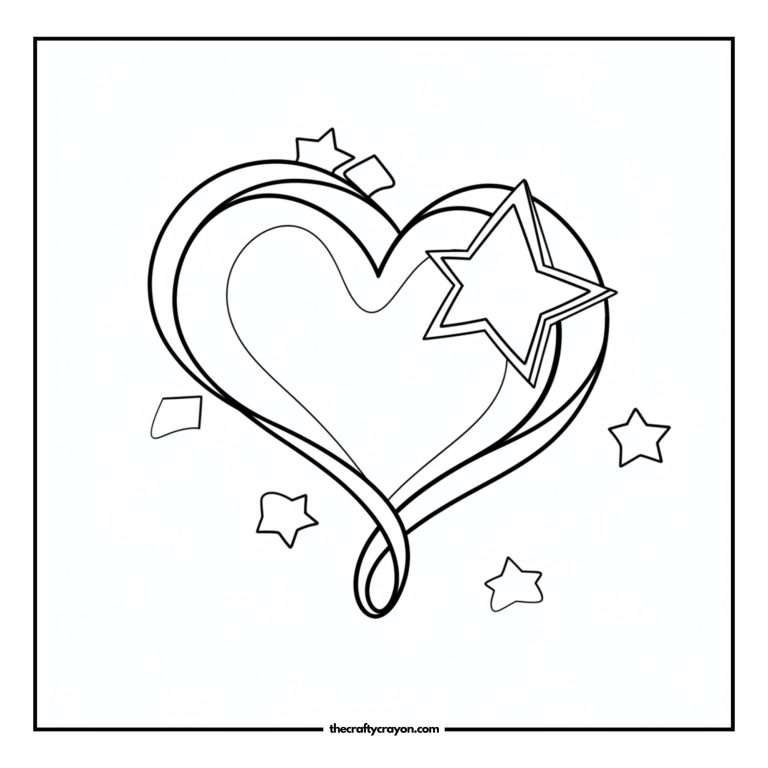 20 Free Printable Heart Coloring Pages