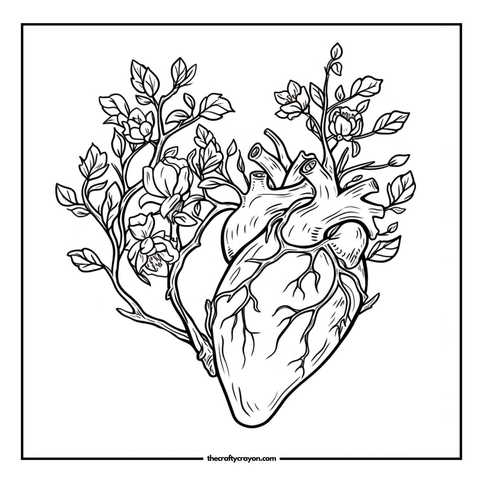 20 Free Printable Heart Coloring Pages