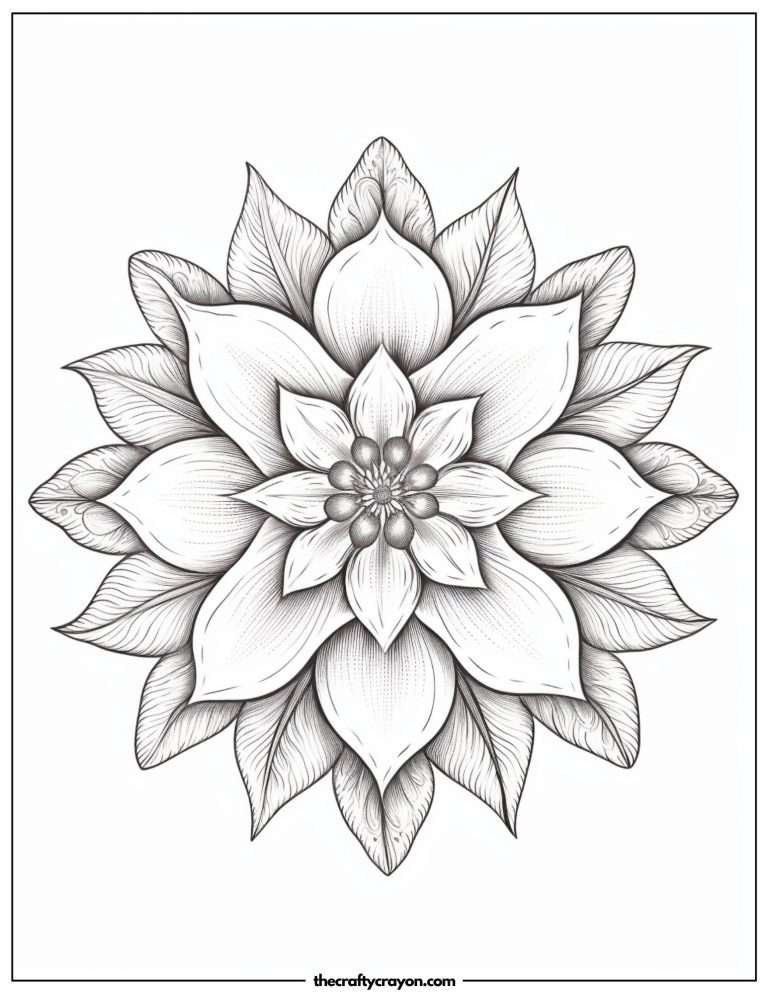 12 Beautiful Flower Mandala Coloring Pages For All Ages