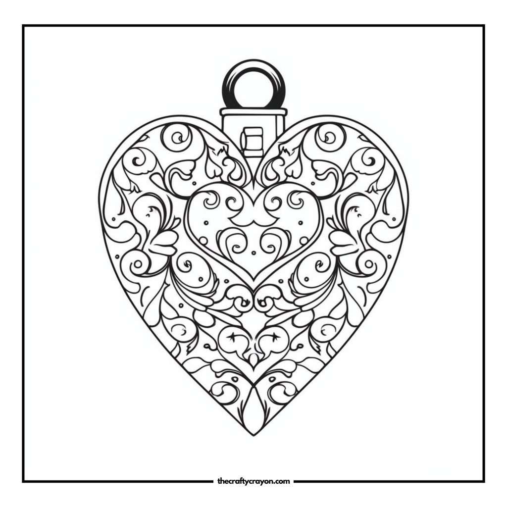 20 Free Printable Heart Coloring Pages
