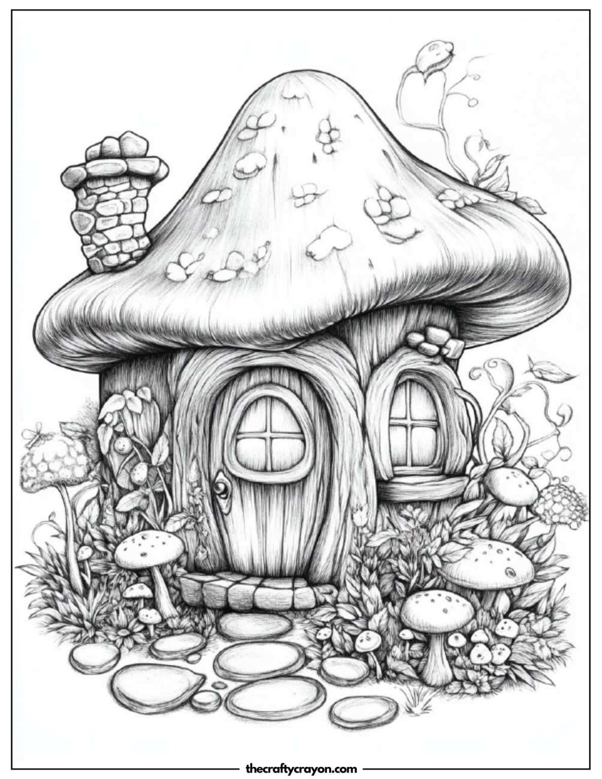 Fairy Garden Coloring Pages (Free Printable PDFs)
