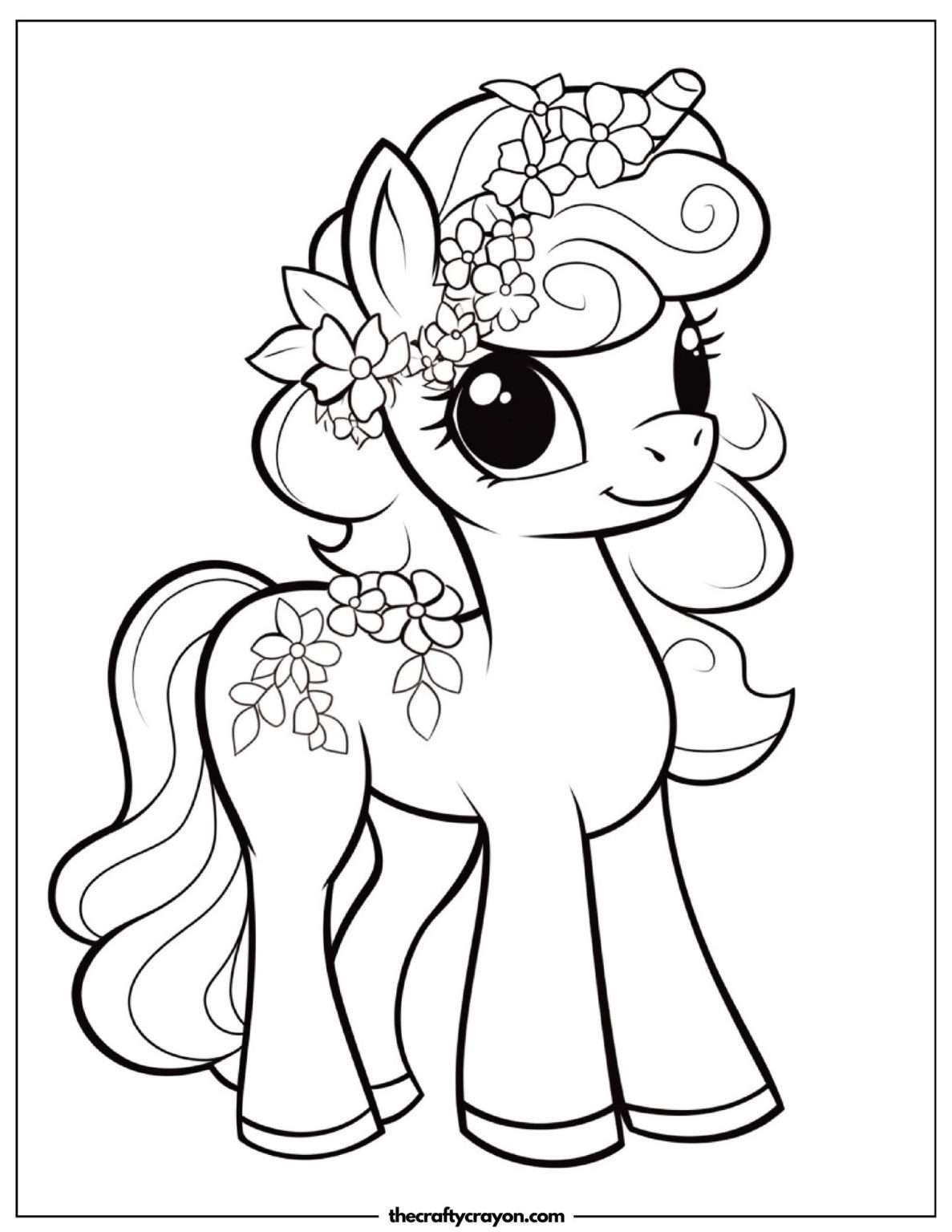 Pony Coloring Pages (Free Printable PDFs)