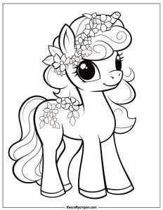 Pony Coloring Pages (Free Printable PDFs)