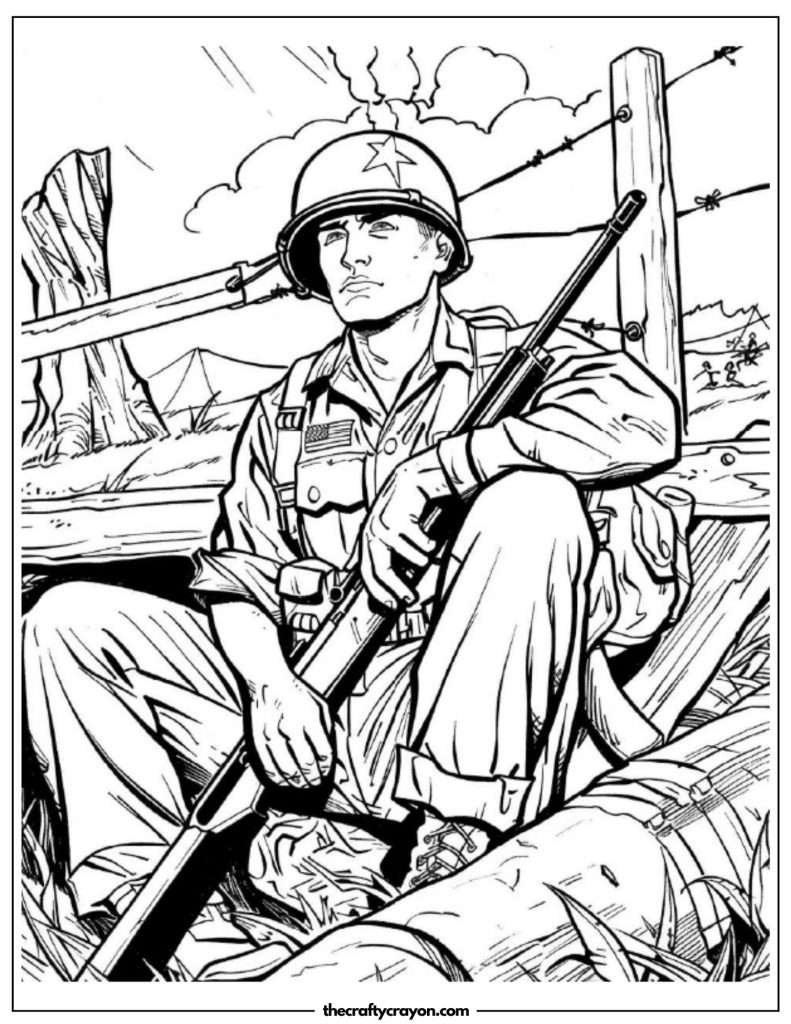 Army Coloring Pages Free Printable Pdfs