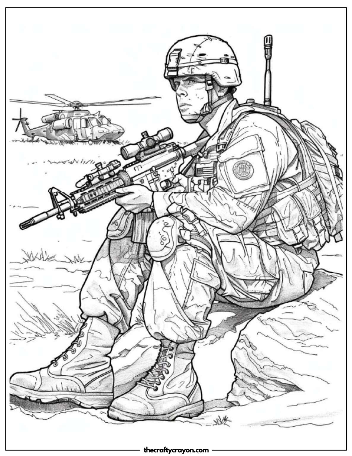 Army Coloring Pages (Free Printable PDFs)