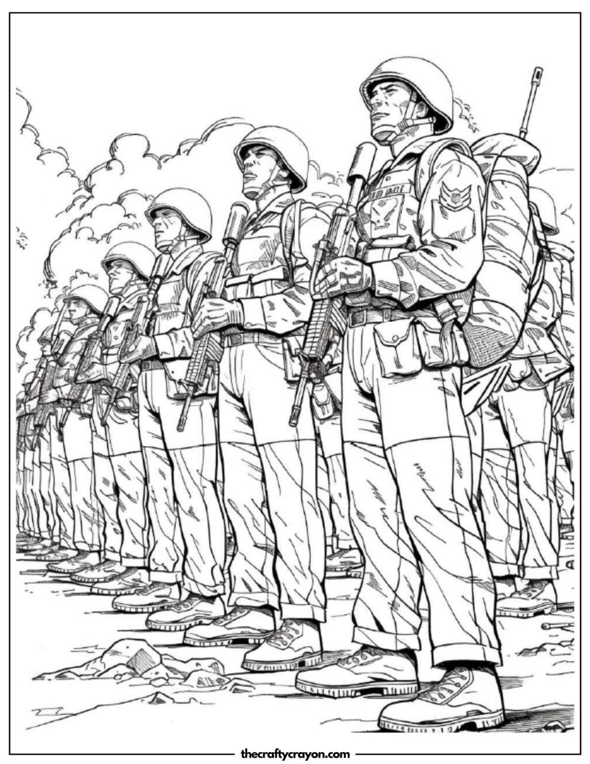 Army Coloring Pages (Free Printable PDFs)