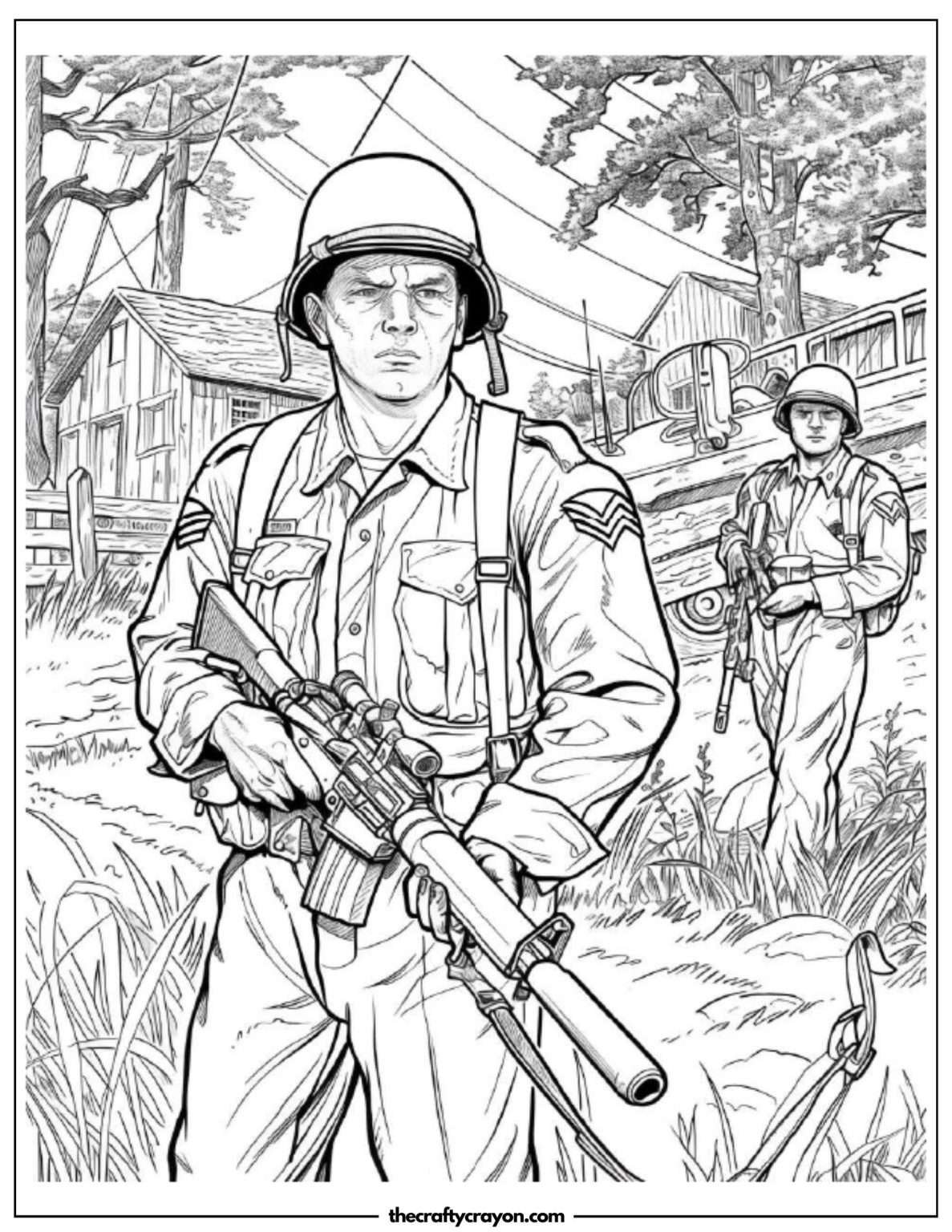 Army Coloring Pages (Free Printable PDFs)