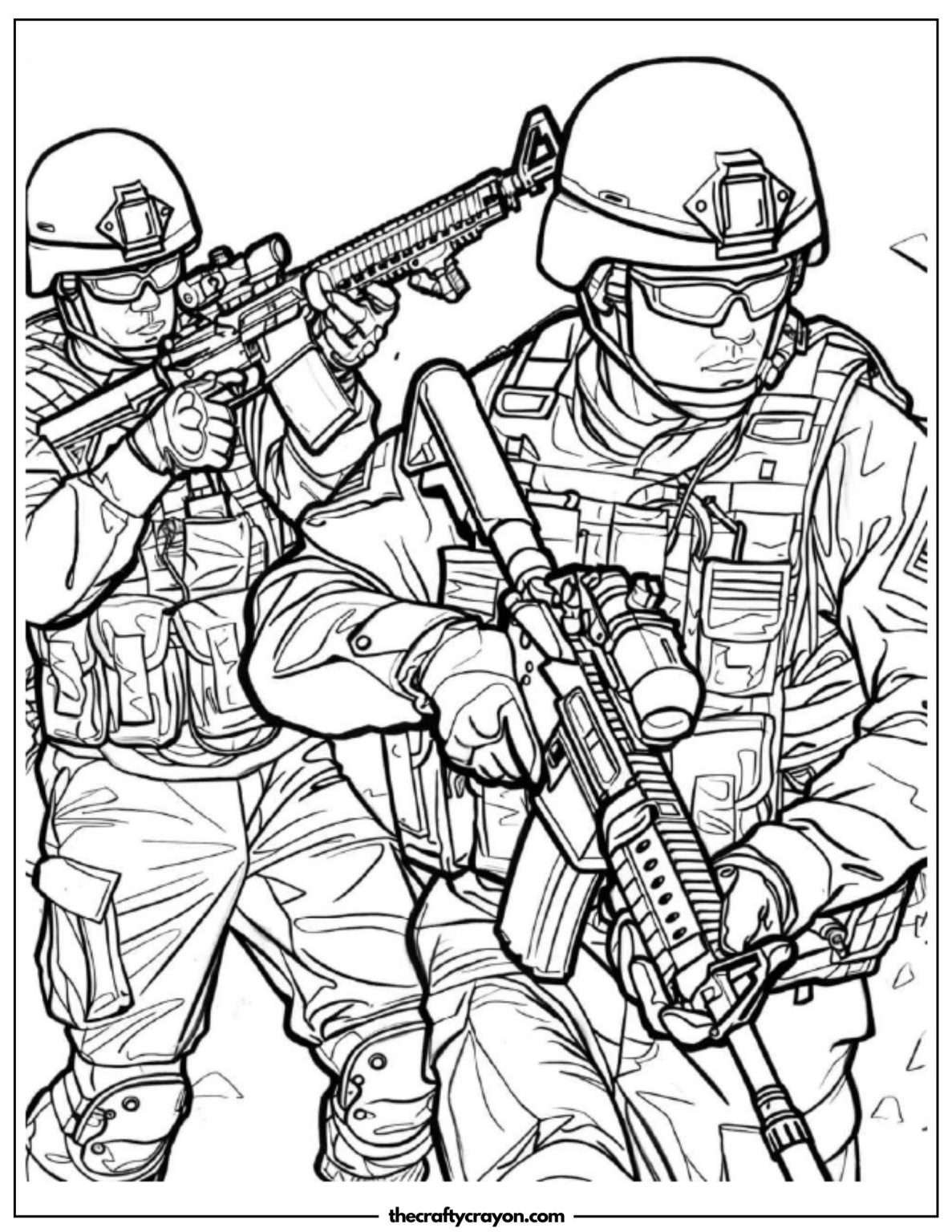 Army Coloring Pages (Free Printable PDFs)