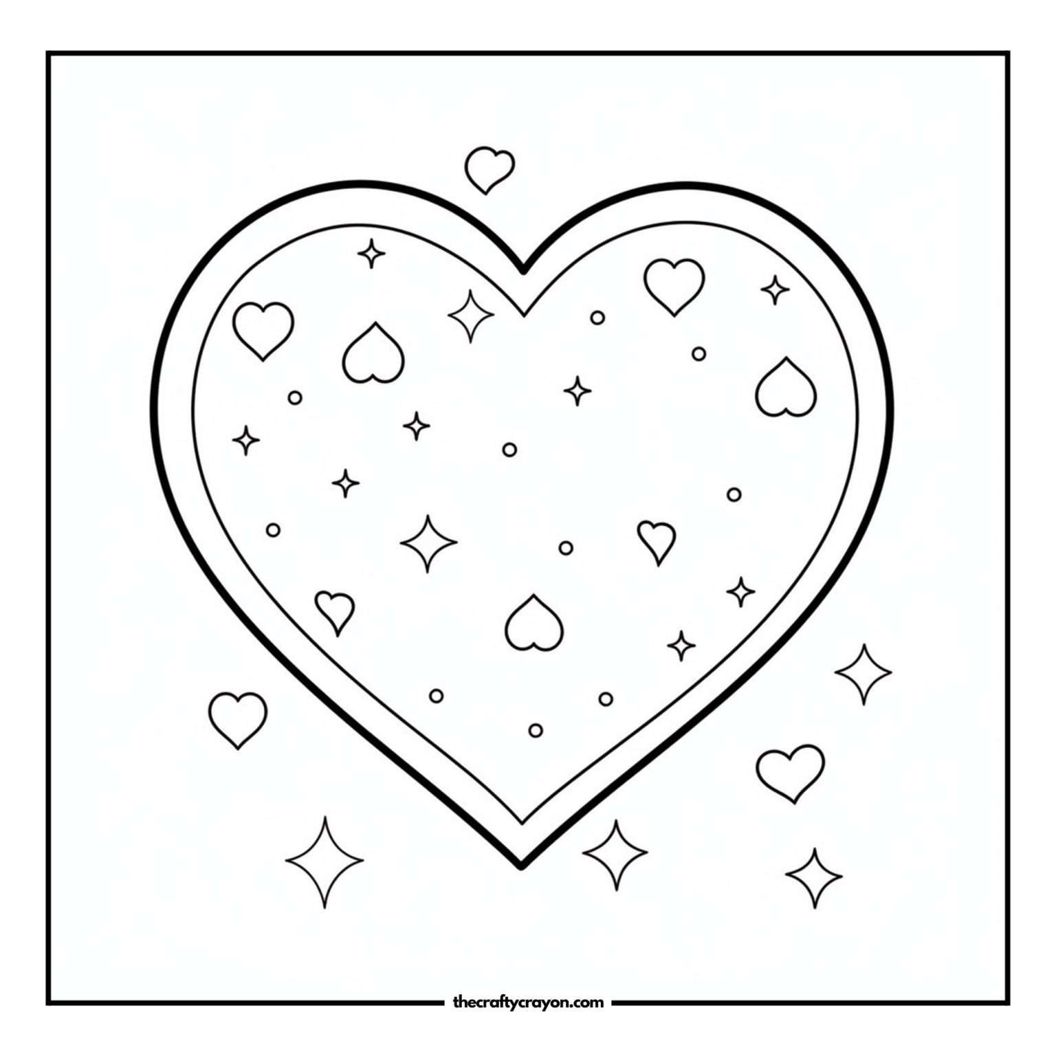 20 Free Printable Heart Coloring Pages