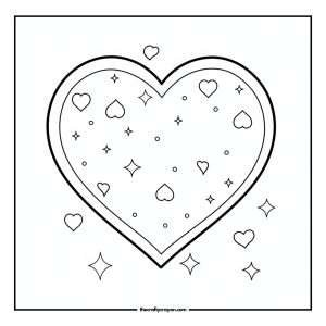 20 Free Printable Heart Coloring Pages