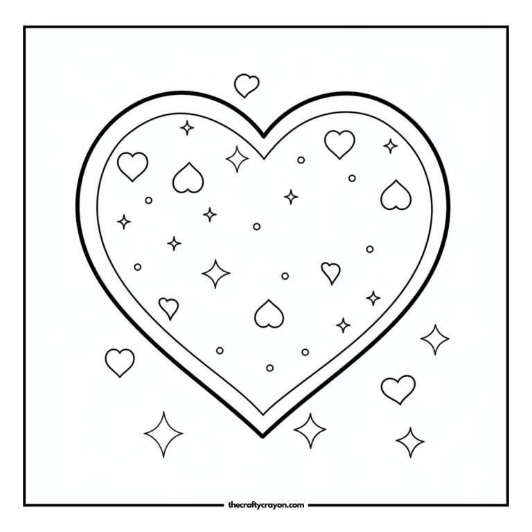 20 Free Printable Heart Coloring Pages