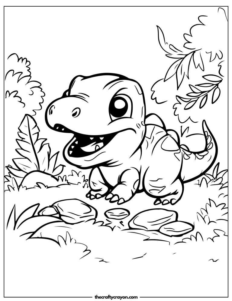 11 Roaring T Rex Coloring Pages For Dinosaur Fans