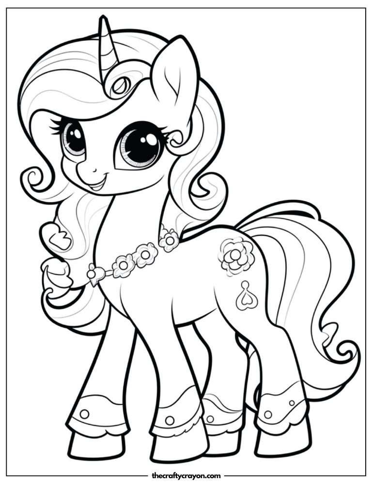 Pony Coloring Pages (Free Printable PDFs)