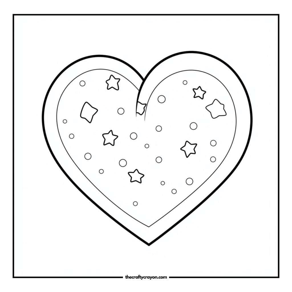 20 Free Printable Heart Coloring Pages