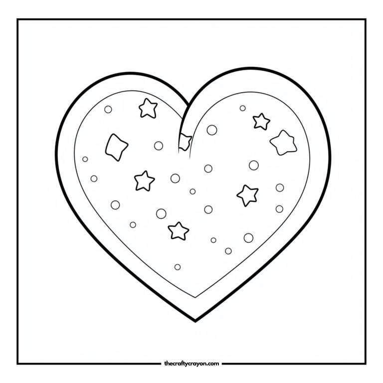 20 Free Printable Heart Coloring Pages