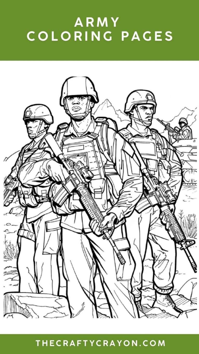 Army Coloring Pages (Free Printable PDFs)