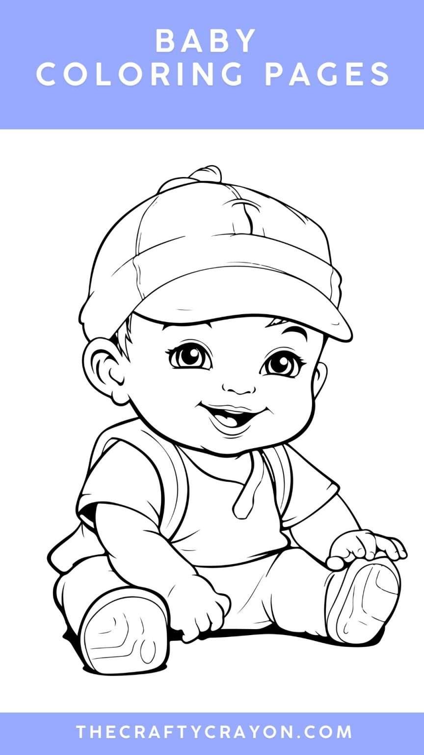 Baby Coloring Pages (Free Printable PDFs)