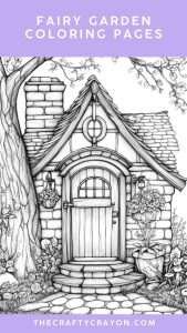 Fairy Garden Coloring Pages (Free Printable PDFs)