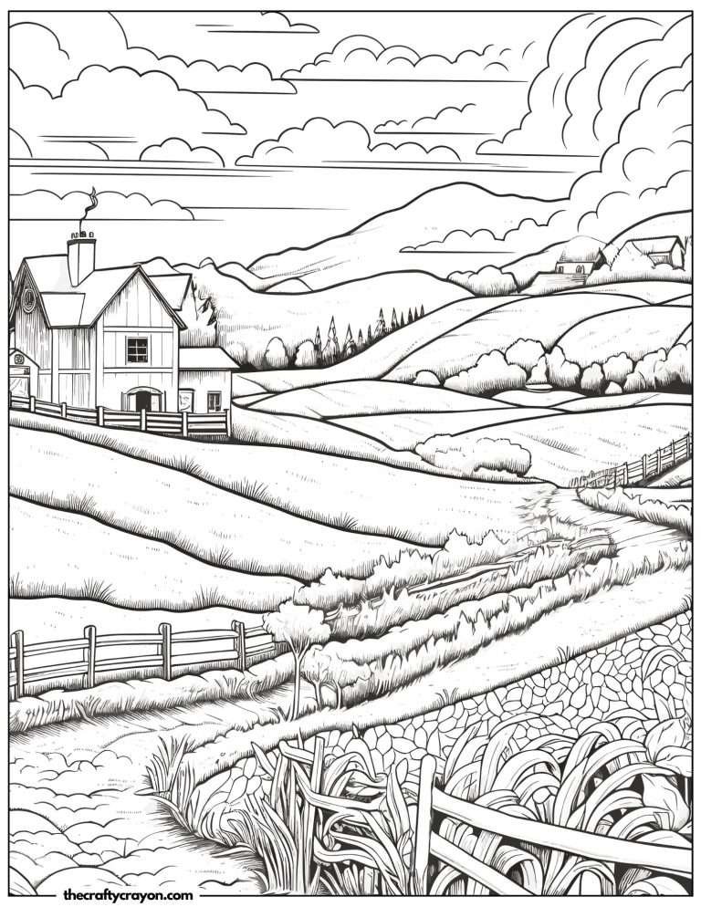 Beautiful Nature Coloring Pages
