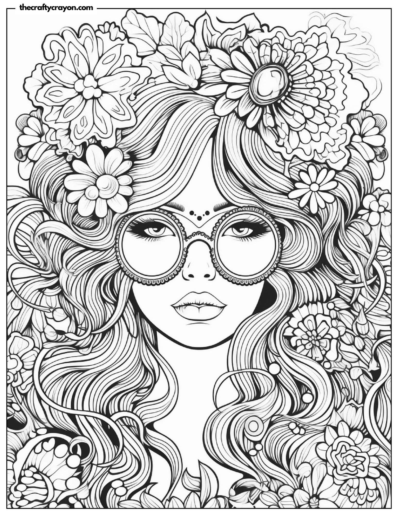 70s Theme Coloring Pages (Free Printable PDFs)