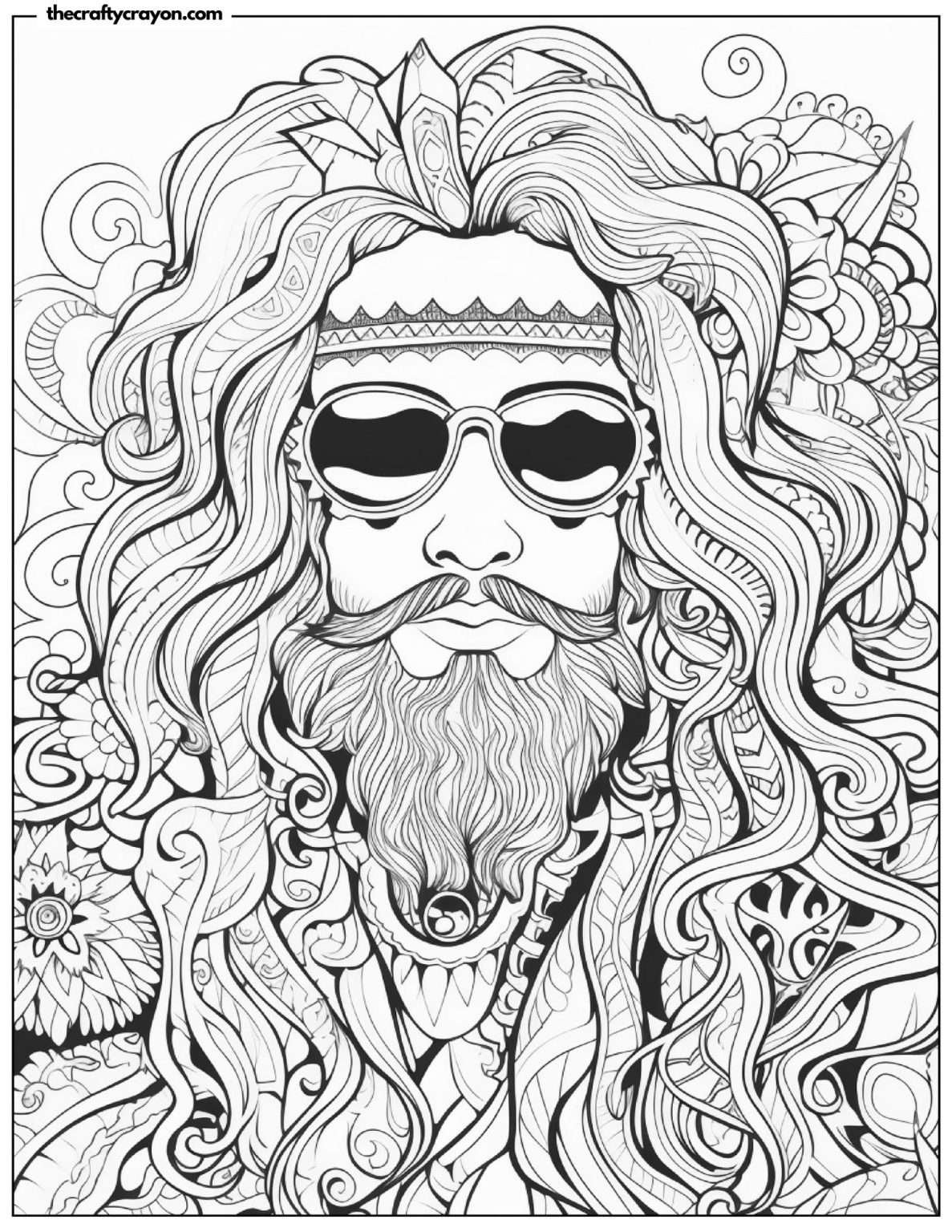 70s Theme Coloring Pages (Free Printable PDFs)