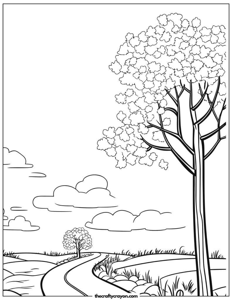 Beautiful Nature Coloring Pages