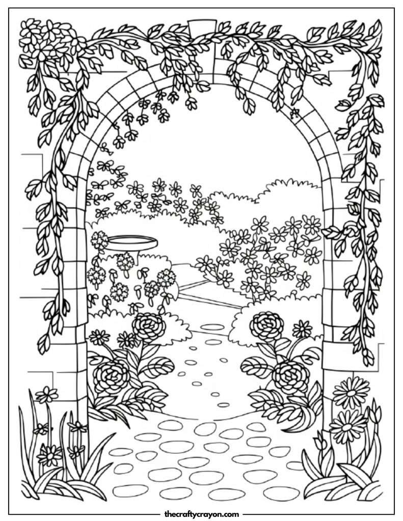 Beautiful Nature Coloring Pages