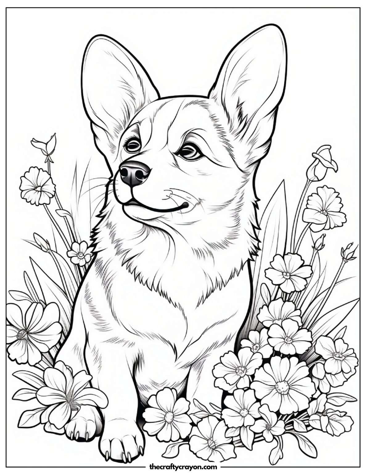 Corgi Coloring Pages (Free Printable PDFs)