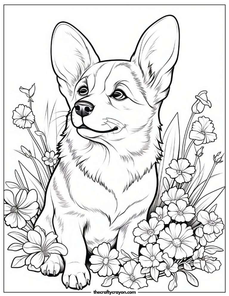 Corgi Coloring Pages (Free Printable PDFs)